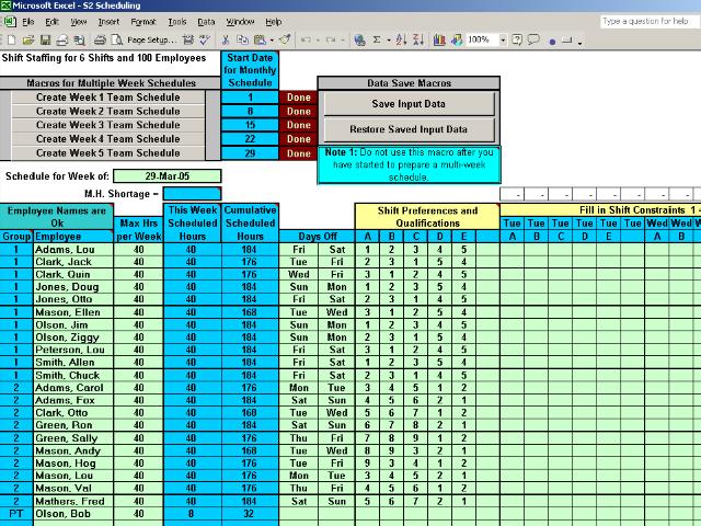 Schedule Rotating Shifts for Your Employees Business Spreadsheets ...