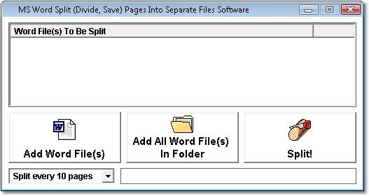 MS Word Split (Divide, Save) Pages Into Separate Files Software ...