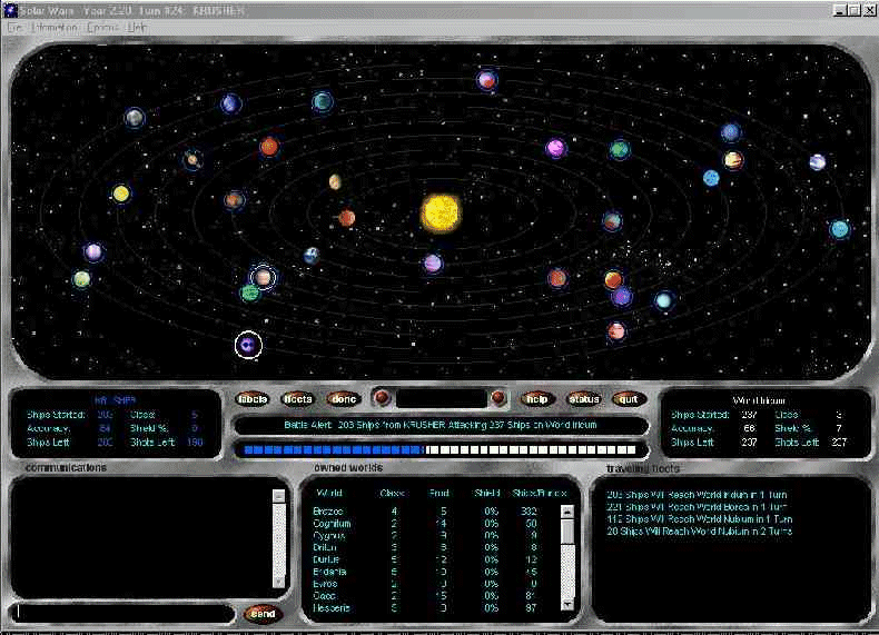 SOLAR WARS Games Strategy and War - Free Software Download