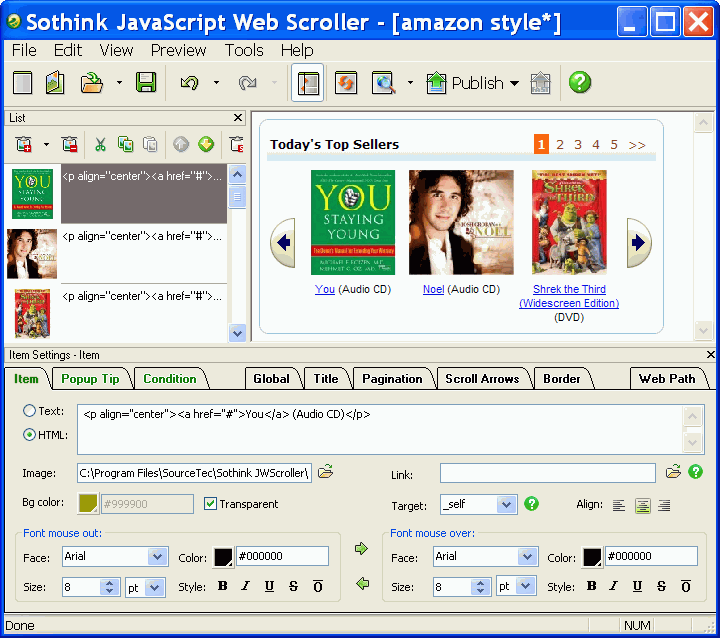 horizontal image scroller softwares - Free download - FreeWares