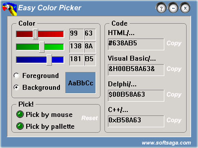 Easy Color Picker Utilities Optimize Utilities - Free Software Download ...