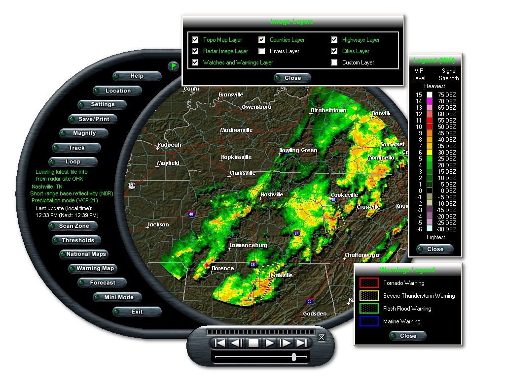 weather radar screensaver softwares - Free download - FreeWares