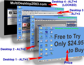 multi desktop windows softwares - Free download - FreeWares