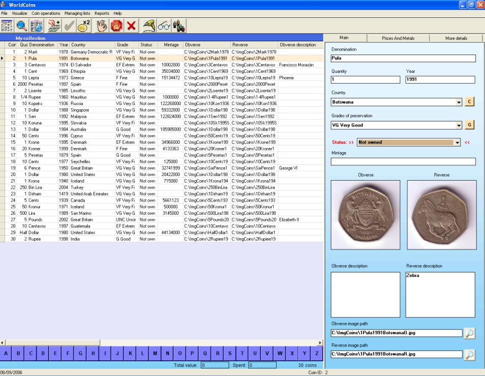 coin inventory software softwares - Free download - FreeWares