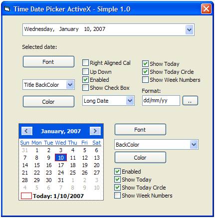 net date picker softwares - Free download - FreeWares