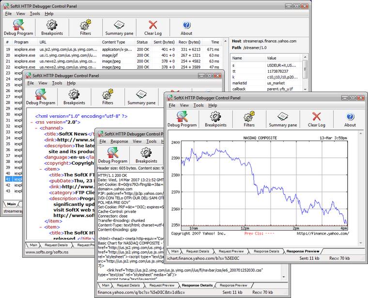 SoftX HTTP Debugger Software Developer Debugging - Free Software Download