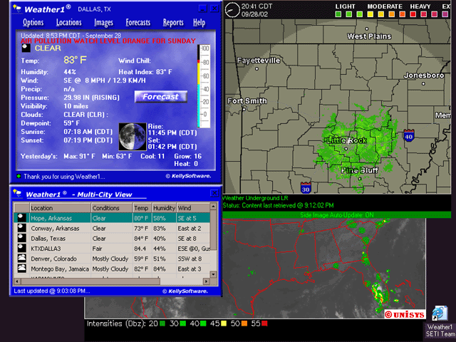 weather radar screensaver softwares - Free download - FreeWares