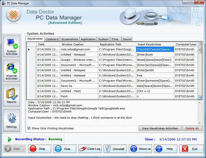 kgb employee monitoring softwares - Free download - FreeWares