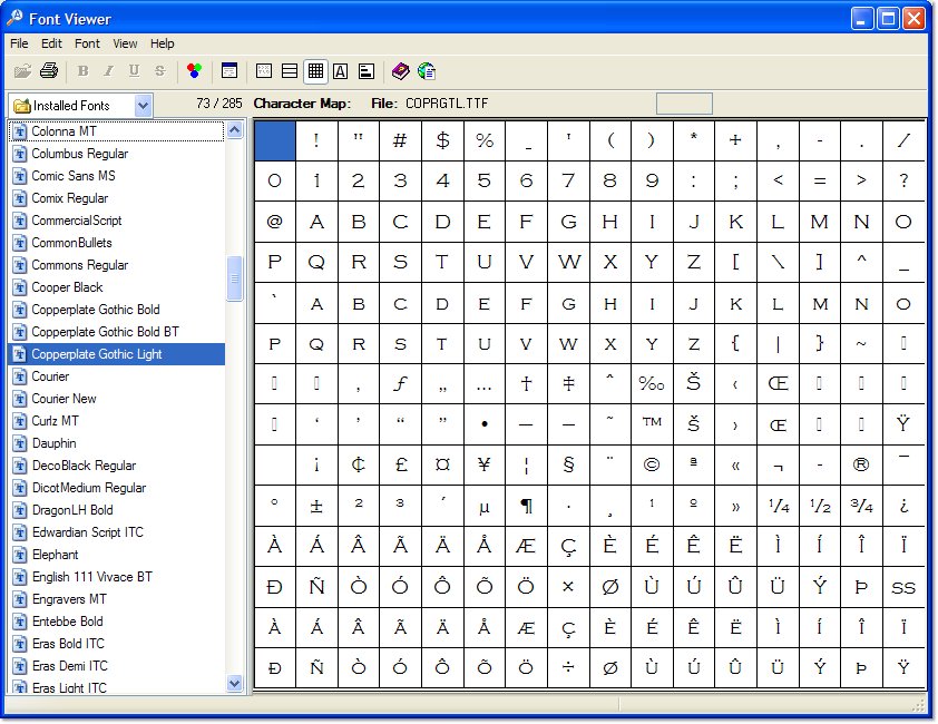FontViewer Desktop Utilities Font Tools - Free Software Download ...