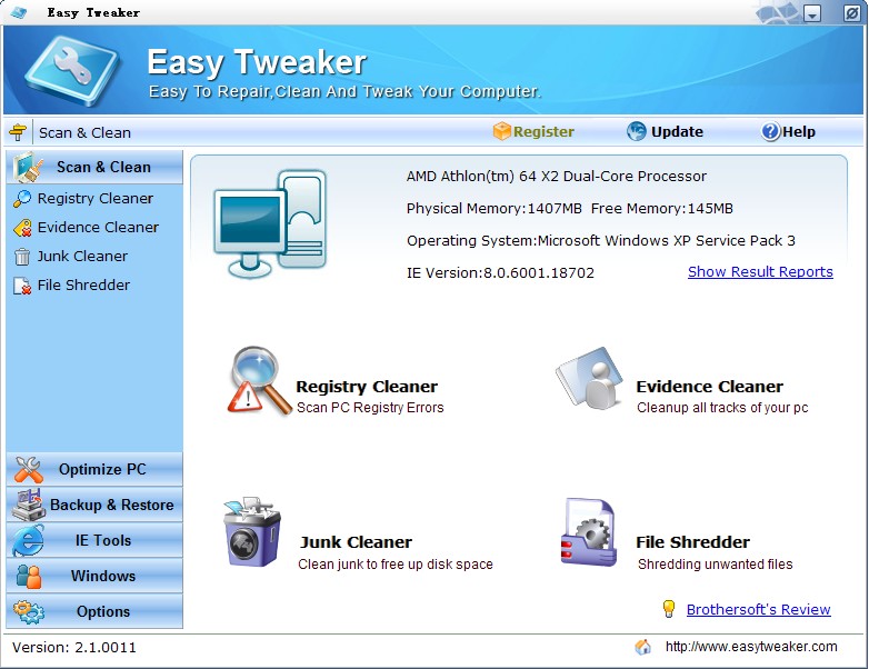 advanced pc tweaker softwares - Free download - FreeWares